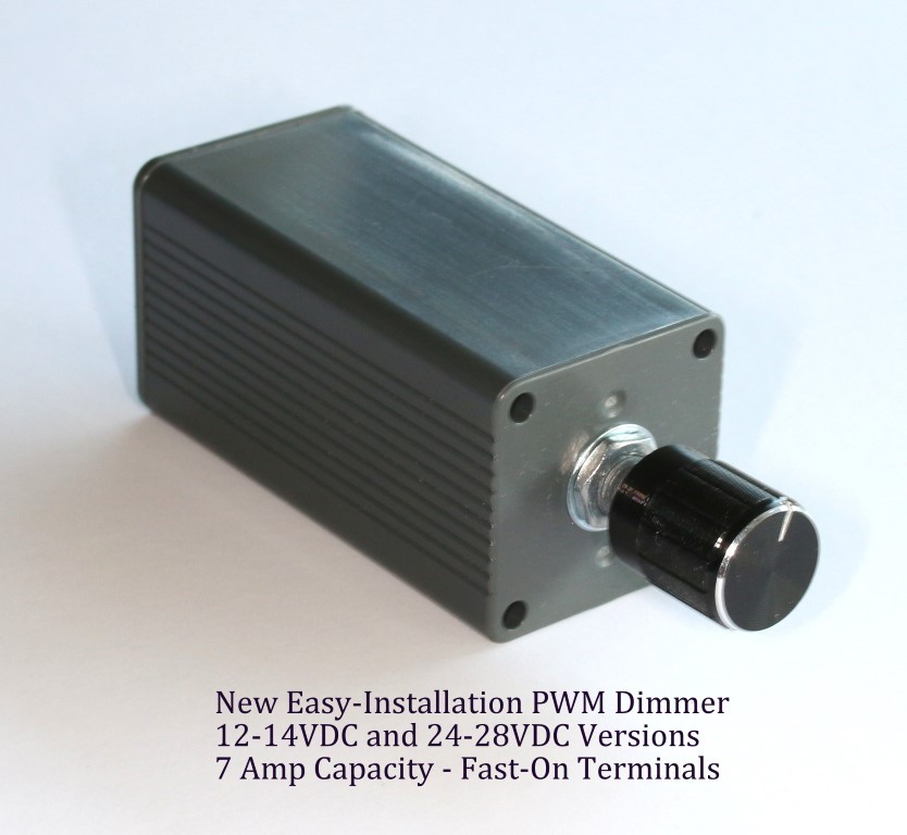 12 Volt LED PWM Dimmer DC Lighting Dimmer Controller for LED Auto RV ...