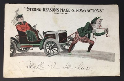 Shakespeare "Strong Reasons Make Strong Actions" Comic Postcard Auto ...