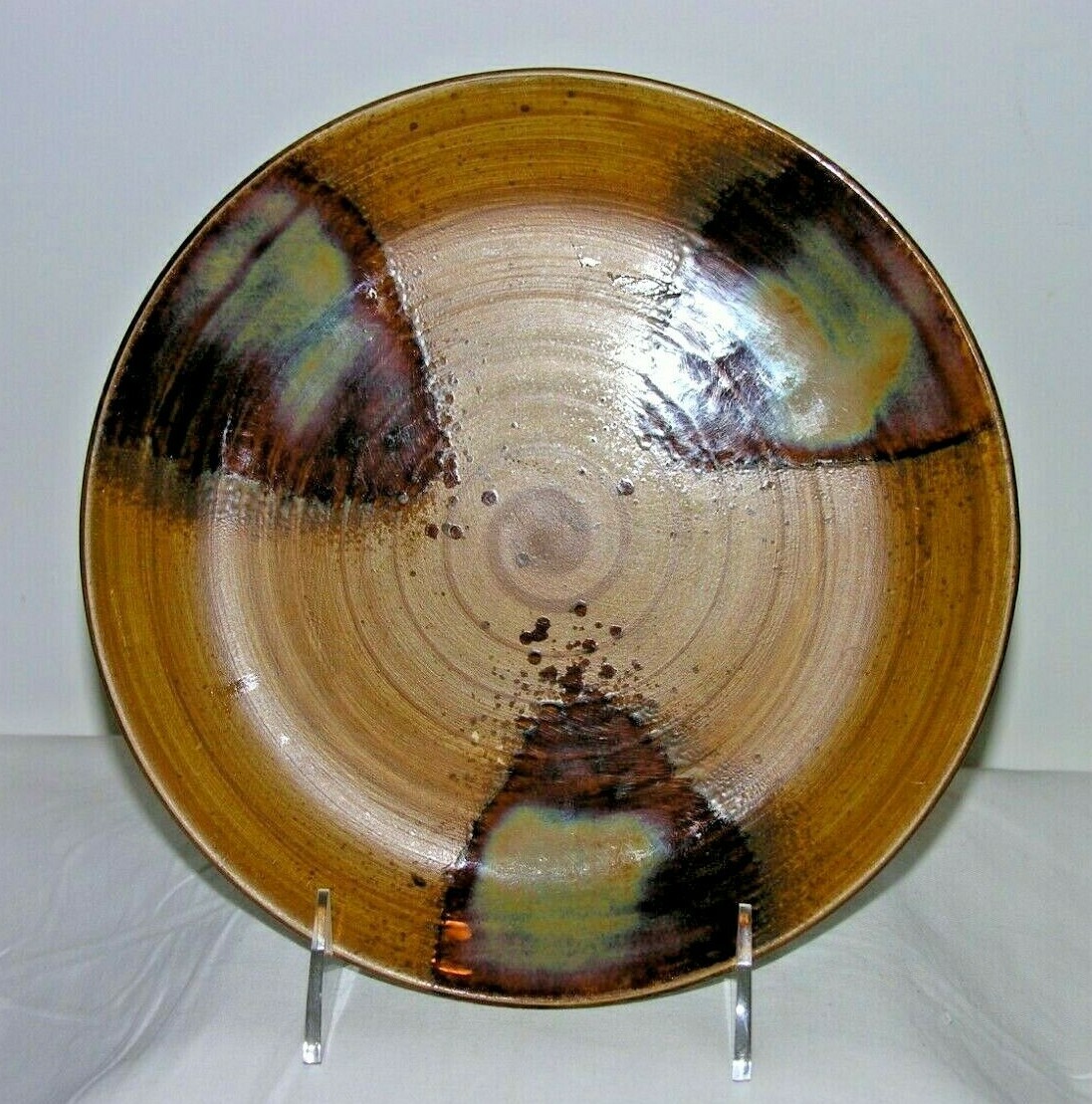 Sango Splash Brown Drip 4951 by Sango 8 1/4" Dia Salad Appetizer Plate ...