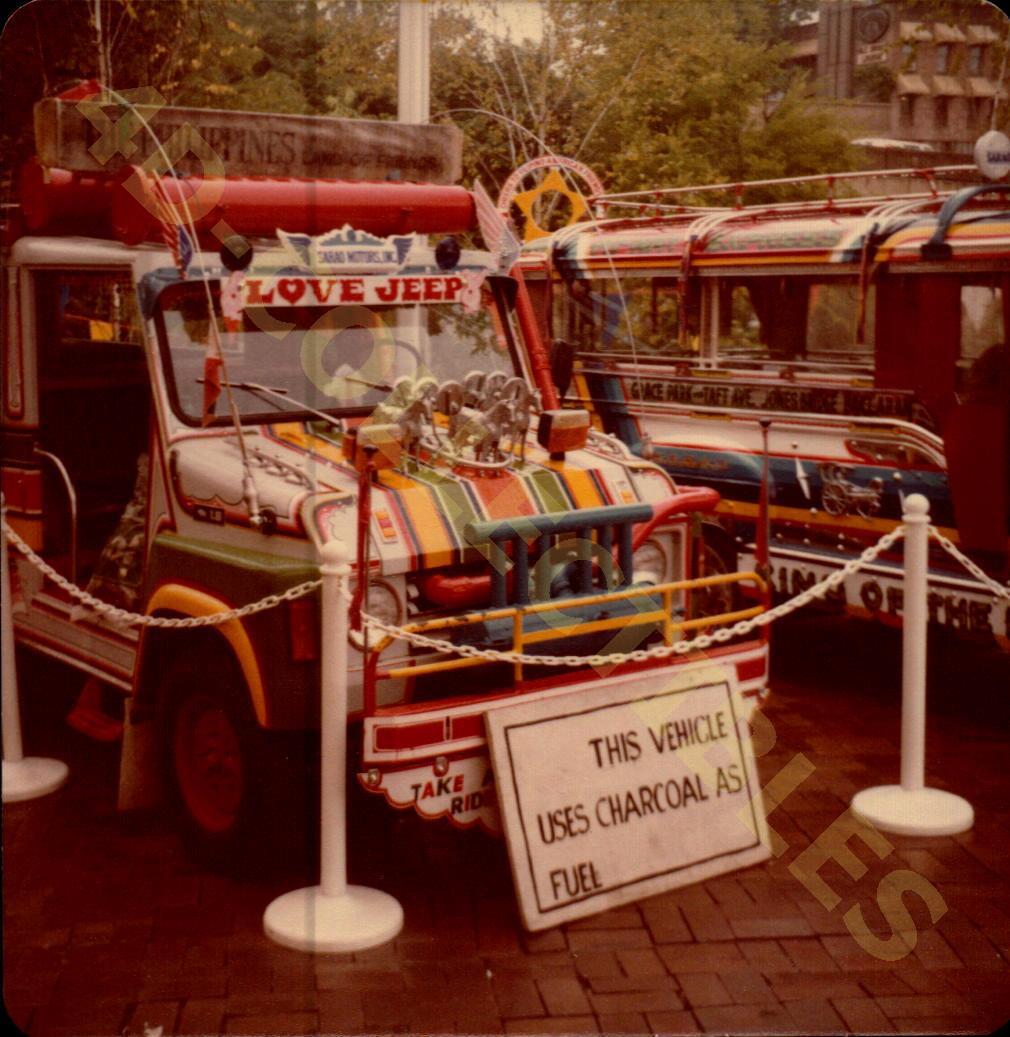 Vintage Snapshot Photo 1982 Knoxville World's Fair Colorful Jeepney ...