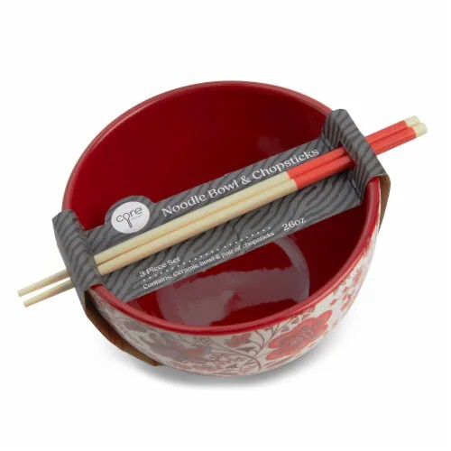Core Kitchen 26 Oz Ramen Noodle Soup Bowl with Chopsticks 1 Bowl with ...