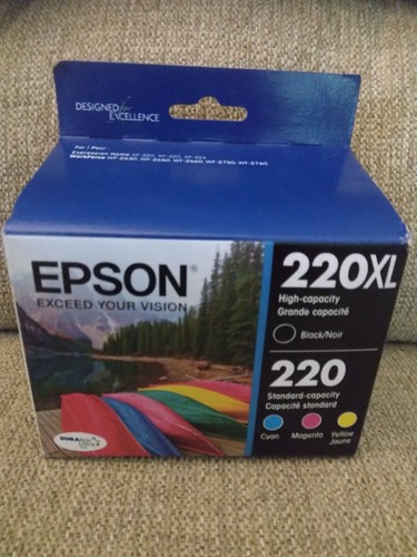 Epson T220XL-BCS 220XL and 220 Cartridge Ink - Black and Cyan/Magenta ...