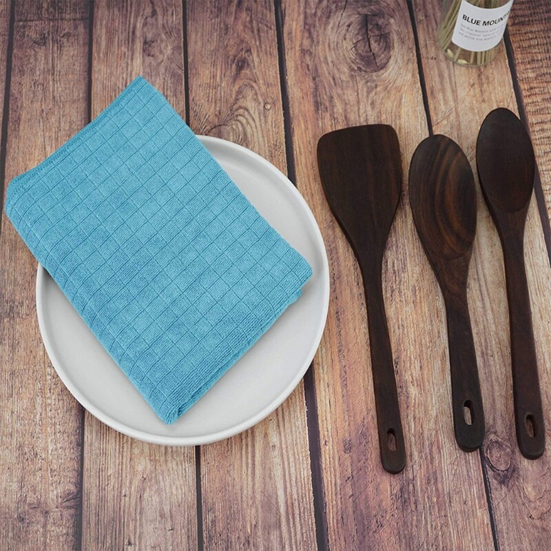 3pcs Microfiber Kitchen Cloth Cleaning Cloth for Dishes Absorbent and ...