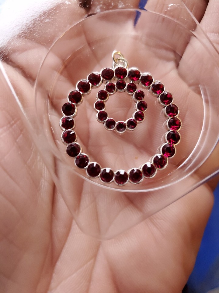 Swarovski Crystal Red crystal pendant diy jewelry supplies July ...