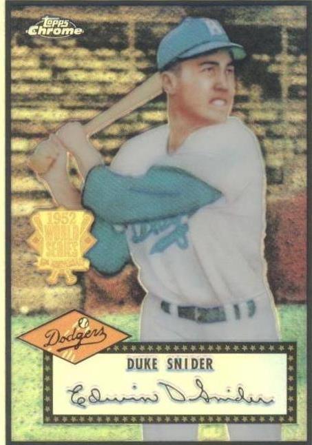 2002 Topps Chrome - 1952 Reprints Duke Snider #52R-2 Refractor for sale ...