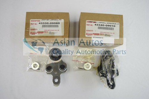 Genuine Toyota Sienna 04-10 Lower Ball Joints 4334009010 and 4333009560 ...