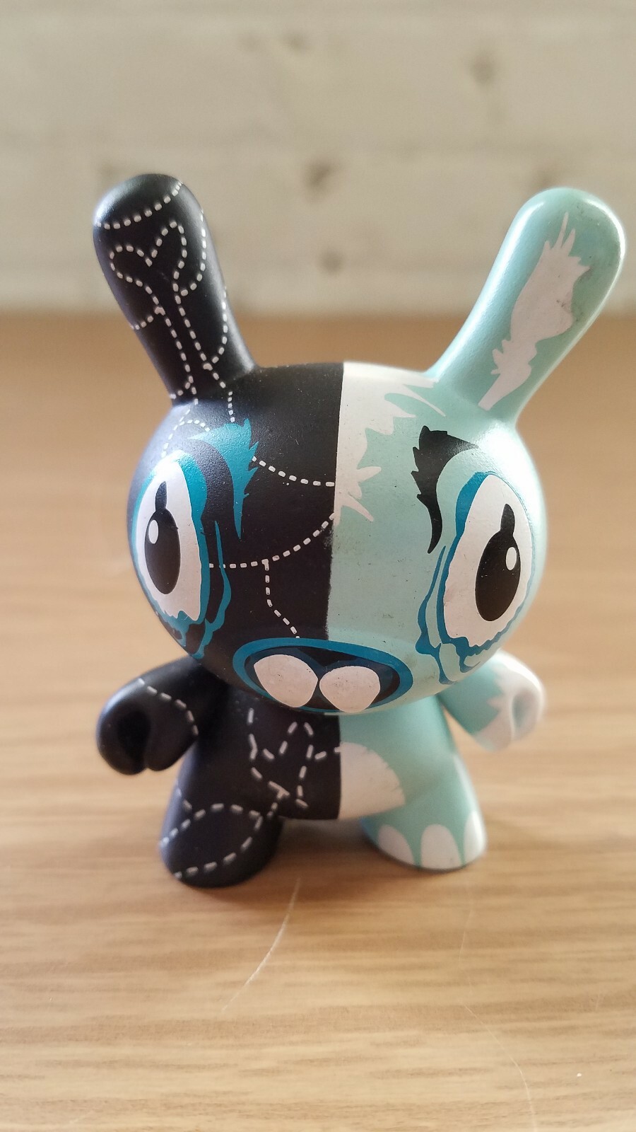 Kidrobot 2" Dunny Figure Black Blue Attaboy RARE | eBay