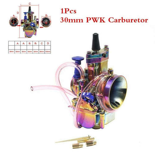 1pcs Motorcycle PWK Carburetor 30mm Power Jet Colorful Aluminum ...