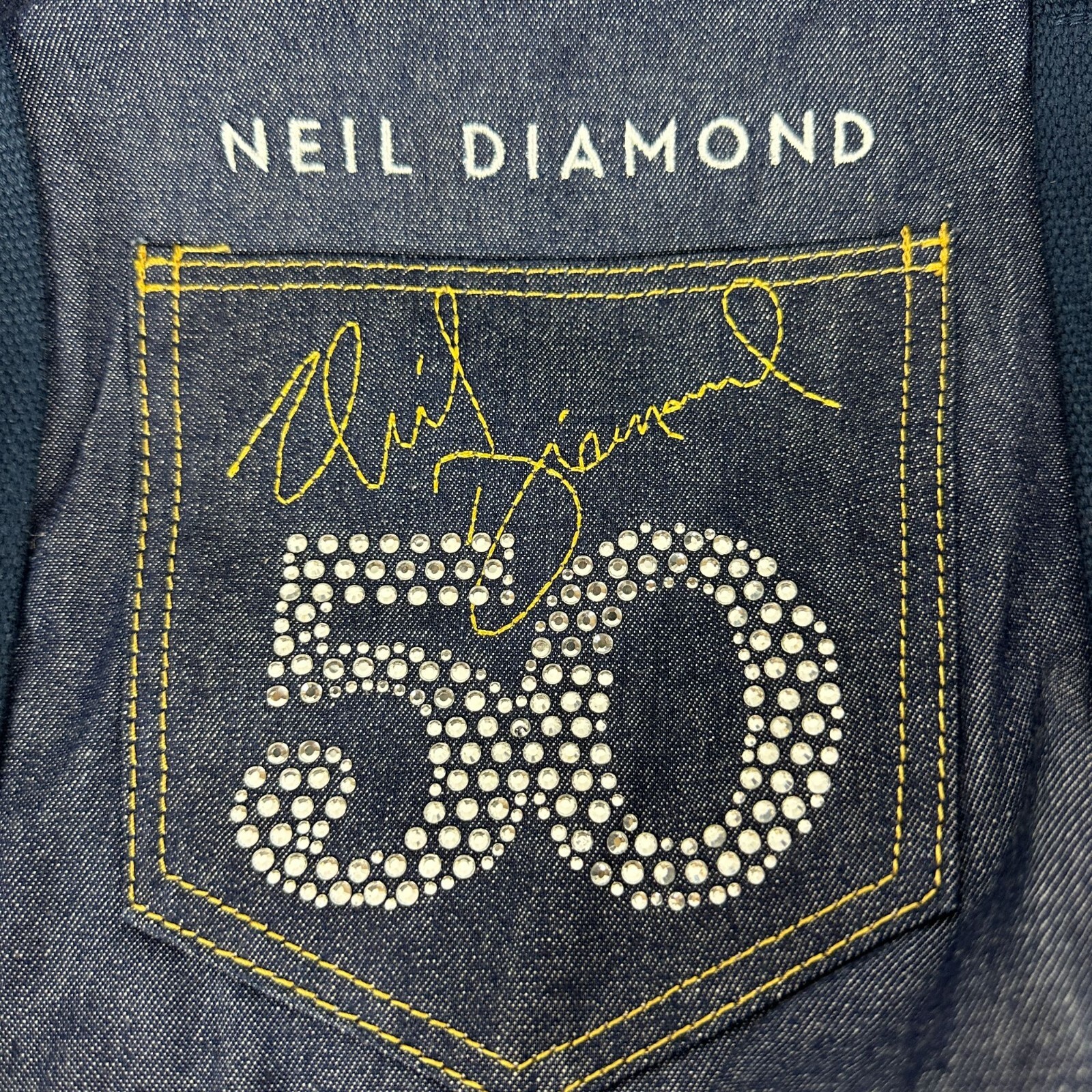Neil Diamond 50th Anniversary Denim Tote Bag With Rhinestone Accents | eBay