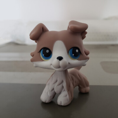 Littlest Pet Shop LPS Collection #67 Grey&White Rare Collie Blue Eyes ...