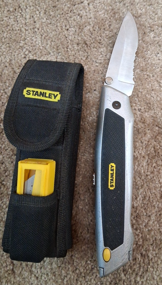 Stanley 10-804 Folding 3.5" Sports Utility Knife w/Retractible Razor ...