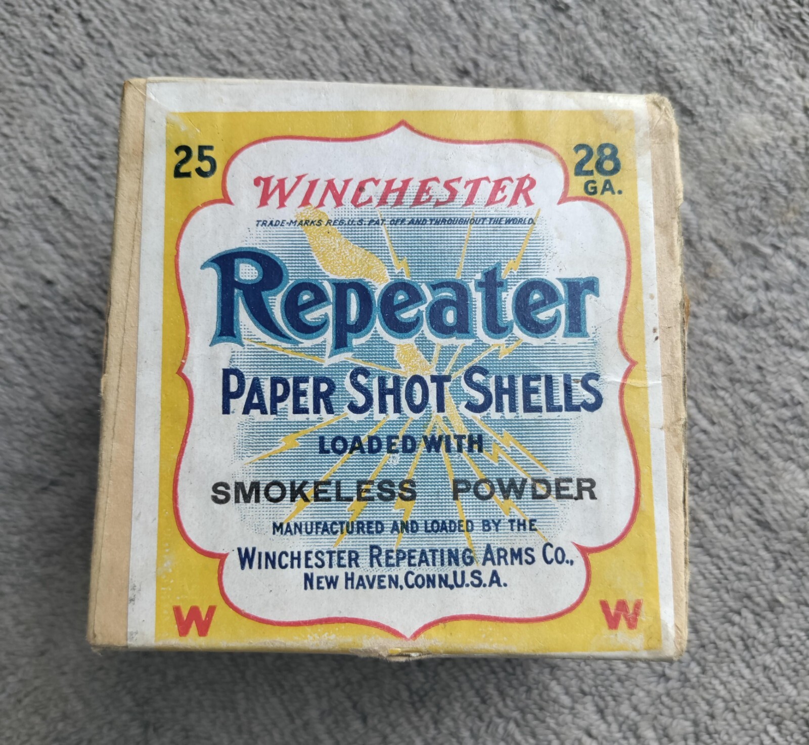 28 Ga Winchester Repeater Shot Gun Shell Cartridge Ammo Box Catalog 22 ...