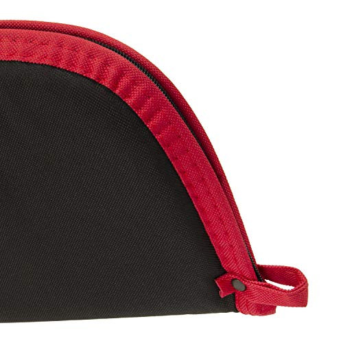 40 Inch Black Red Rifle Case Soft Padded Ruger Scoped Gun Bag with ...
