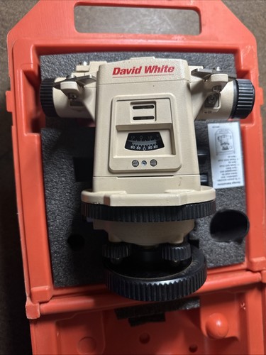 David White LT8-300 Level Transit Surveying Scope Level w Case Ships ...