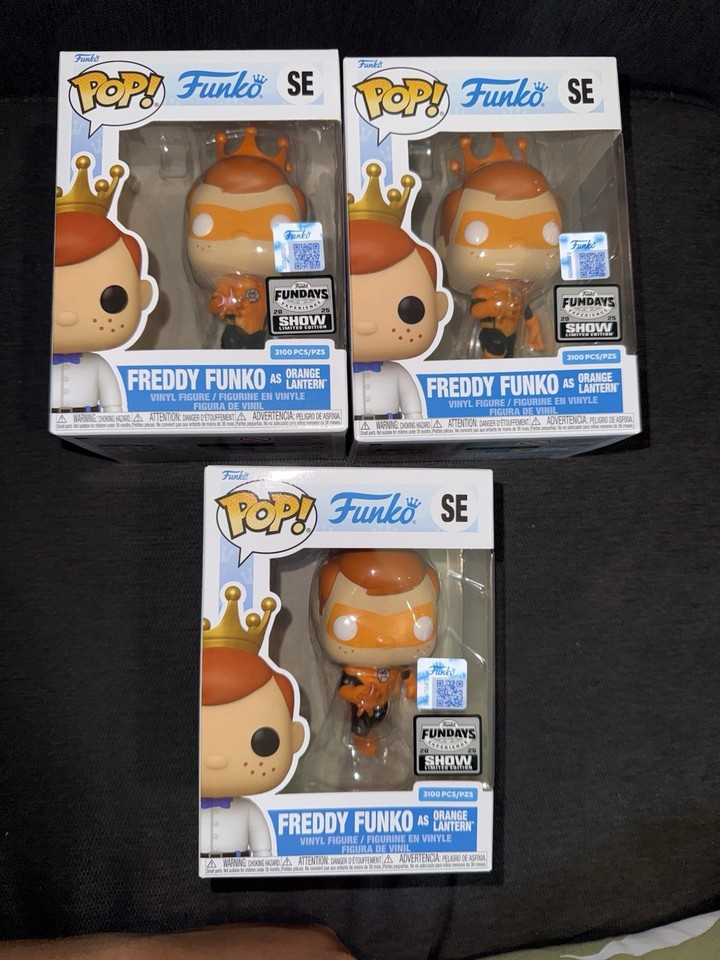 Funko Pop Fundays Box Of Fun BOF 2025 DC Freddy as Orange Lantern Show ...