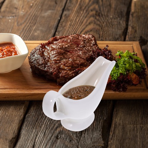 1pc Home Ceramic Gravy Boat Sauce Jug Seasoning Storage Container ...