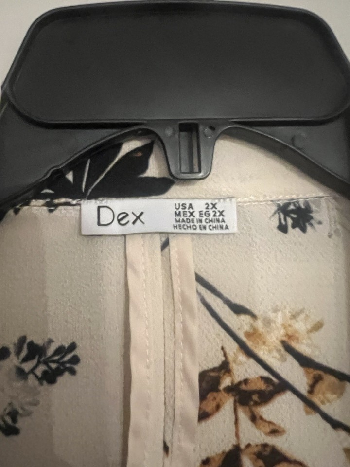 Dex Plus Size 2x Women’s Floral Duster | eBay