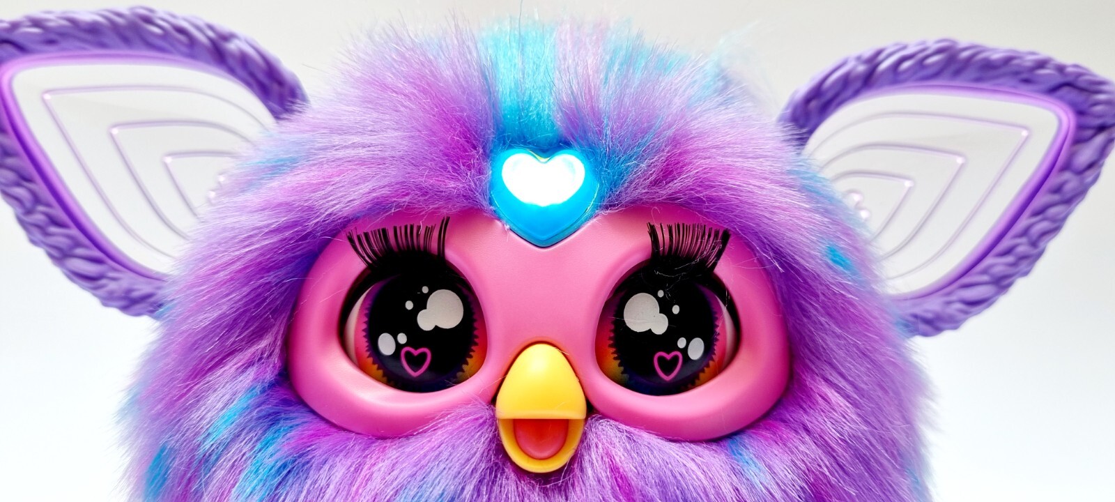 Purple furby 2023 emoto tronic interactive plush toy purple fur NEW IN ...