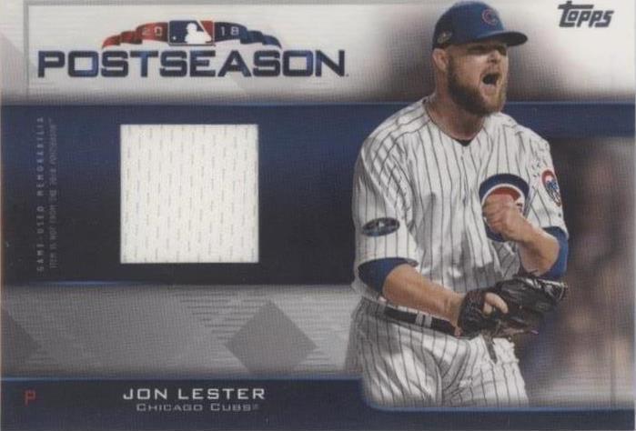 2019 Topps - Postseason Performance Relics Jon Lester #PPR-JL /99 (MEM ...