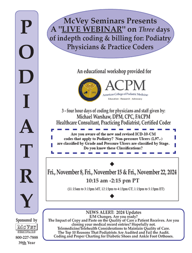 Coding for Podiatry 2024 Updates on USB w/Workbook | eBay