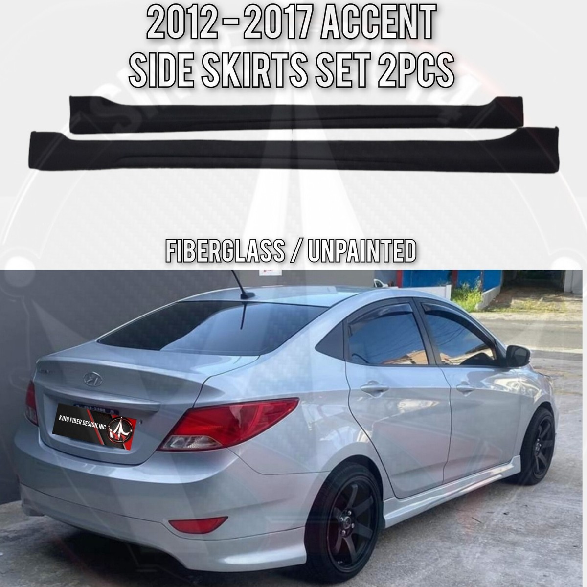 Honda Odyssey Absolute Front With Rear Bumper Side Skirt Set For RB3 ...
