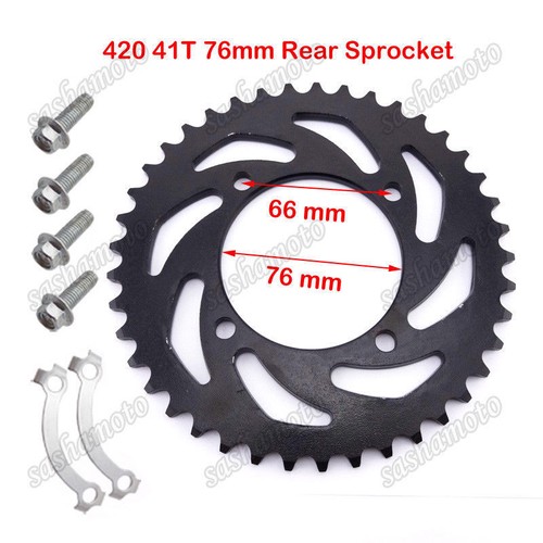420 41T 76mm Rear Chain Sprocket 50cc 110 125 150cc CRF50 XR50 SSR Pit ...