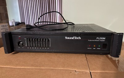 SoundTech PL250M Professional Audio Monitor Amplifier Power On Tested ...