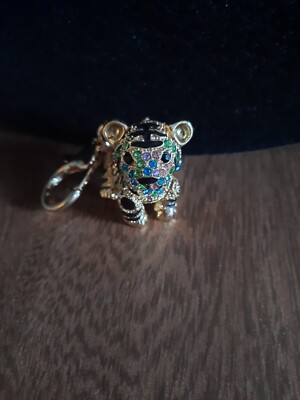 Gold-Tone Blk Tigger Key Chain | eBay