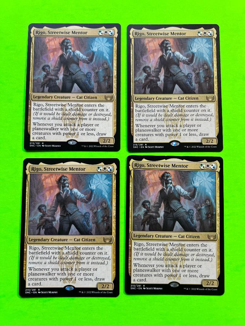 MTG Rigo, Streetwise Mentor - Lot of 4 Cards - Streets of New Capenna ...