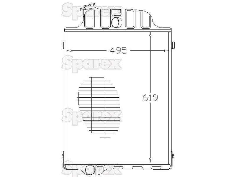 Radiator for John Deere 4000, 4020 AR49454, AR40832, AR46434 | eBay
