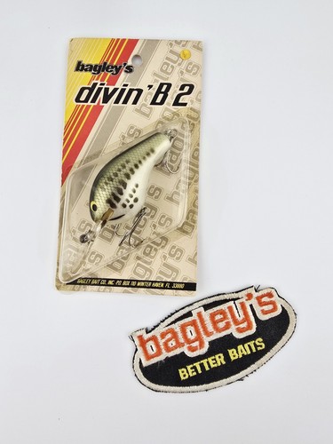Vintage NOS Bagley Diving B2 (LB4) Little Bass On White! | eBay