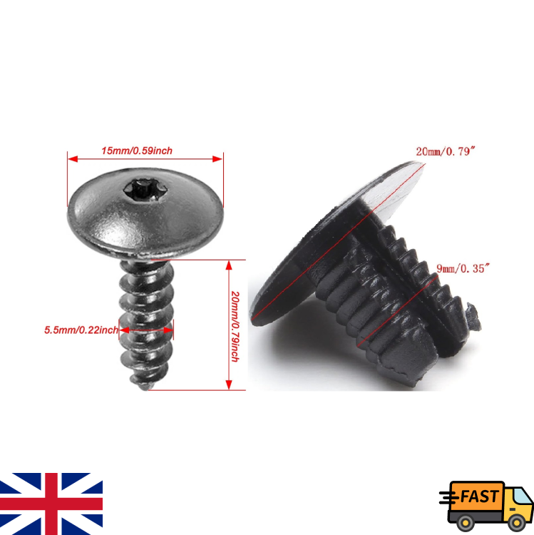 FIT PORSCHE Bumper & Engine Cover Undertray Torx Screws Splash Guard ...