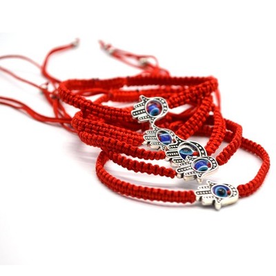 Omonic MAYMII·HOME 6 pcs Lucky Hamsa Red String Line Kabbalah Bracelets ...