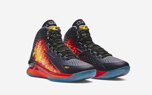 UNDER ARMOUR CURRY 1 RETRO JAM FIRE BASKETBALL SHOES 3028138-001 Men's ...