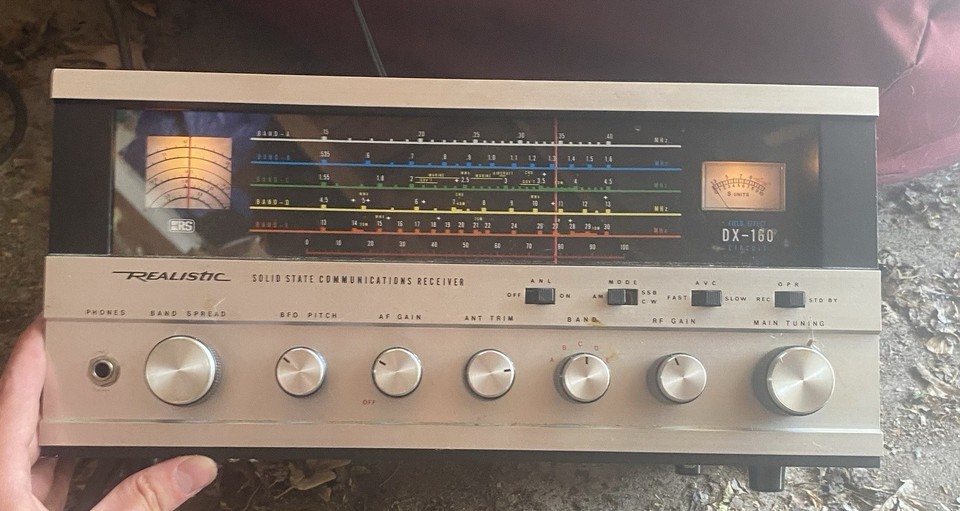 Vtg Realistic DX-160 Communications Receiver SP-150 Speaker Shortwave ...
