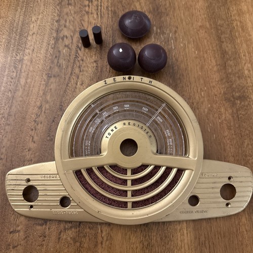 Zenith Cobramatic 6R980LP Front Panel + Dials - Original hardware/parts ...