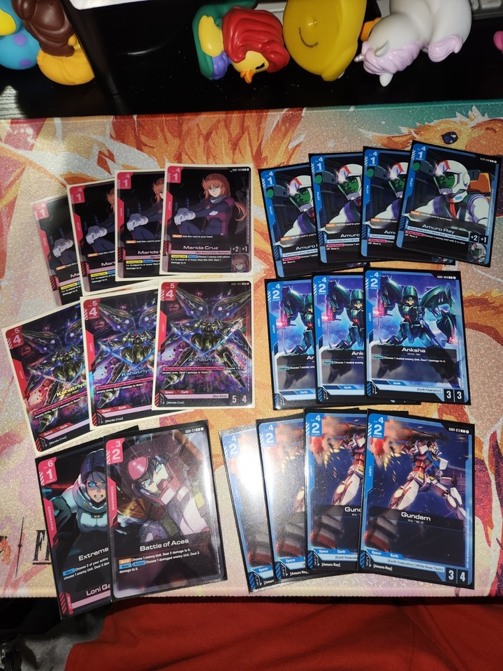 Gundam Card Game Tcg Deck Red Blue Ping Kshatriya Marida Cruz Amuro ...