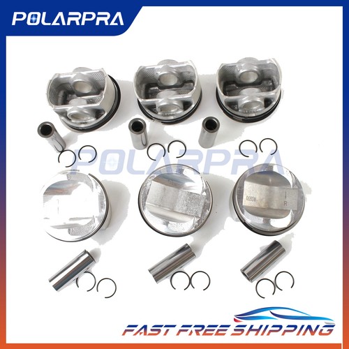 6pcs Piston Kit AUDI3.0 06E107065DM 06E107066DM for VW Touareg AUDI A6 ...