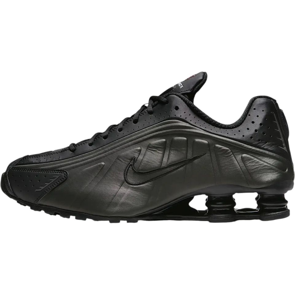 BRAND NEW Nike SHOX R4 Men's Casual Shoes BLACK CRIMSON US Sizes 7-14 ...