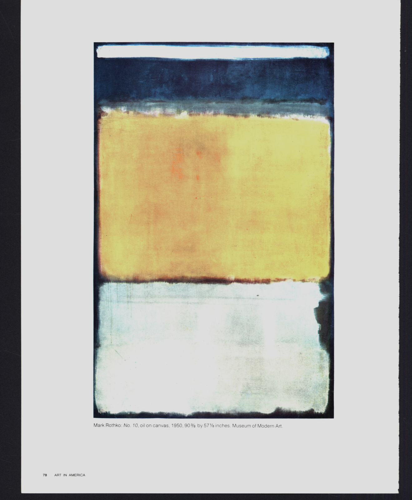 1979 MARK ROTHKO NO. 10 MUSEUM OF MODERN ART VINTAGE MAGAZINE PRINT AD ...