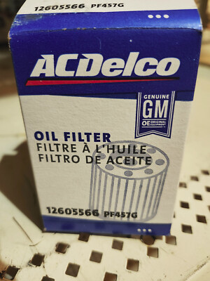PF457G AC DELCO OEM GM GENUINE PARTS CARTRIDGE OIL FILTER (12605566) | eBay