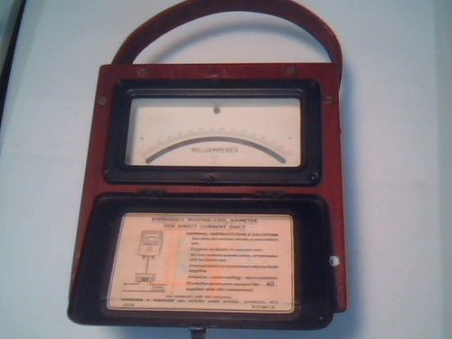 1930's MEGGER MILLIAMPERES DC 150 EVERSHED & VIGNOLES vintage test ...