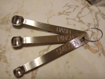 HIC DASH PINCH SMIDGEN STAINLESS STEEL MEASURING SPOONS | eBay