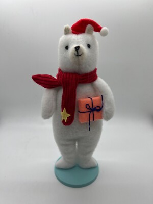 Target Wondershop 2023 Polar Bear Figurine Holding Christmas Gift Santa ...