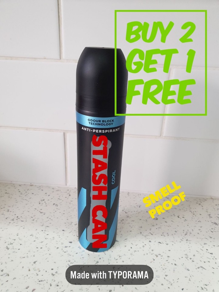 Stash Can Deodorant Large Storage Smell Proof Stash Can buy 2 get 1 ...