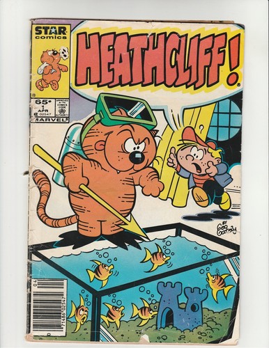 Heathcliff #1 Star Marvel Comic Book TV Cartoon Apr 1986 (3.5) Very ...