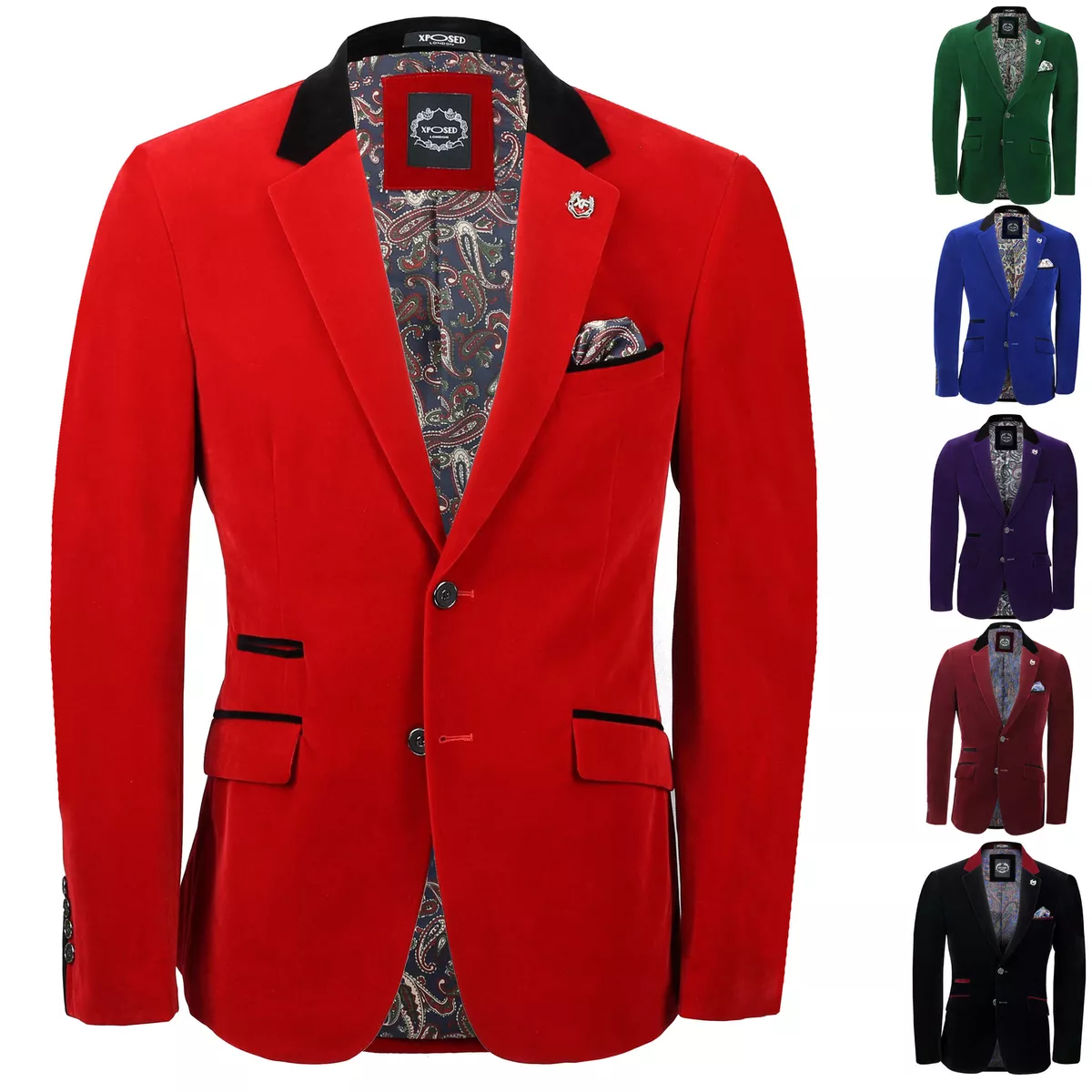Black Casual Slim Blazers For Men