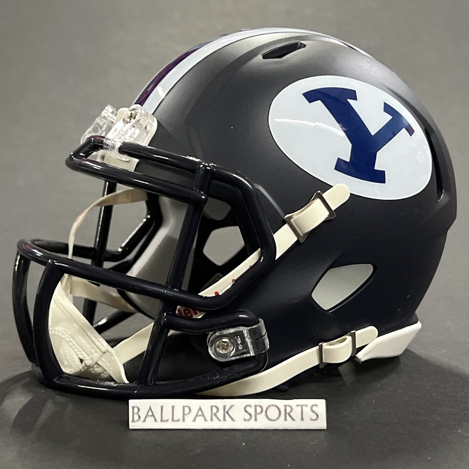 Brigham Young BYU Cougars Speed Mini Helmet Riddell NCAA Navy Blue New ...