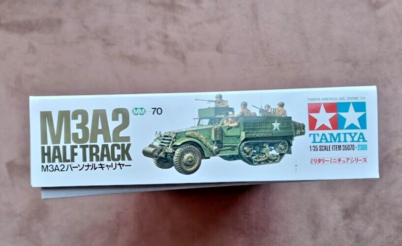 TAMIYA 1/35 No.70 U.S. ARMORED PERSONNEL CARRIER M3A2 HALF-TRACK kit ...
