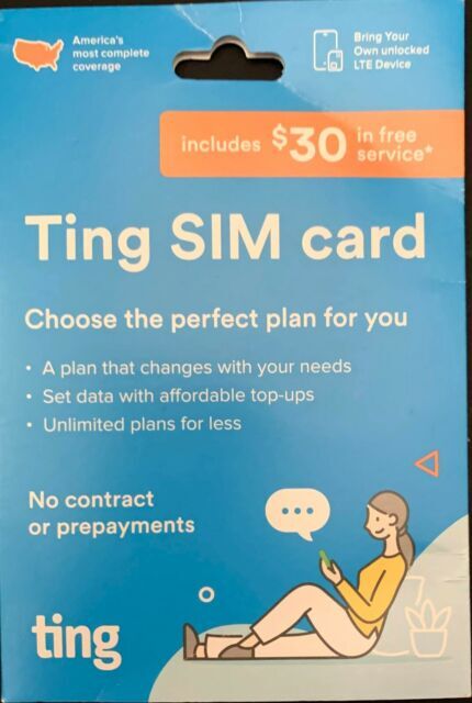 Ting Mobile: Bring Your Own Phone LTE 3-in-1 SIM Card Kit - $30 Free ...